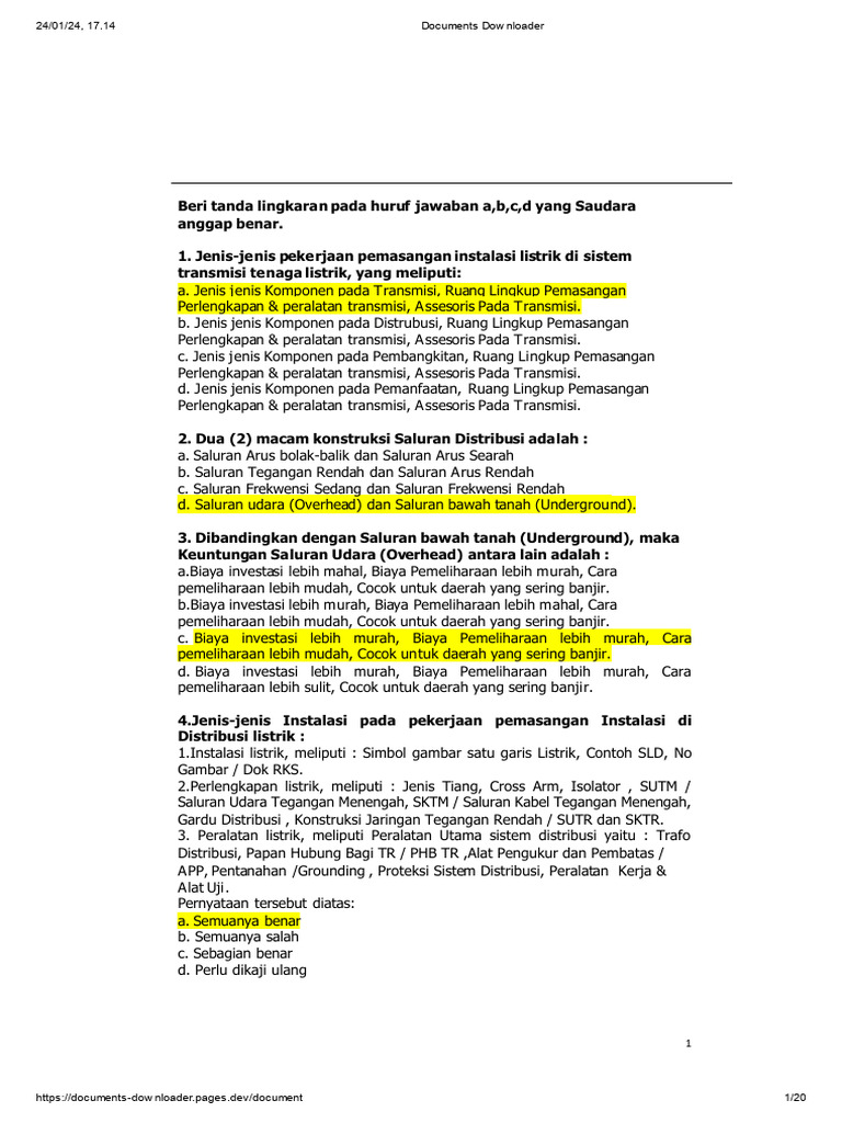 Soal-soal Ak3l + Jawaban | PDF