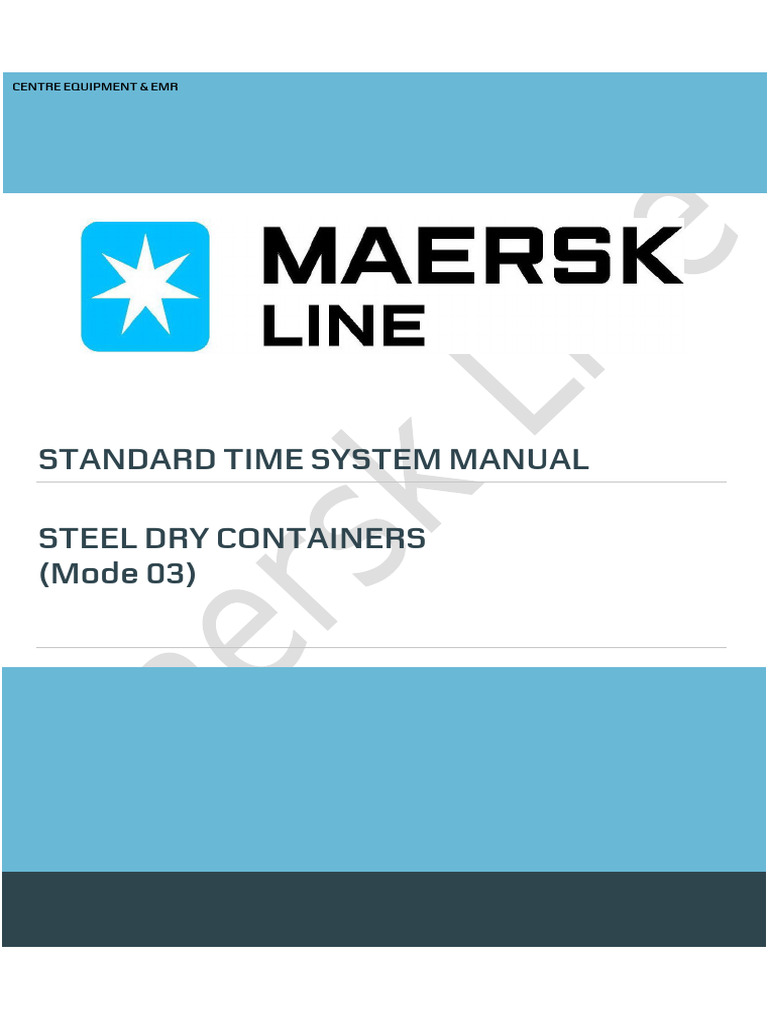 STS Manual for Steel Dry Containers | PDF | Technology & Engineering