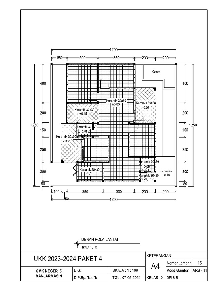 15-DENAH LANTAI | PDF