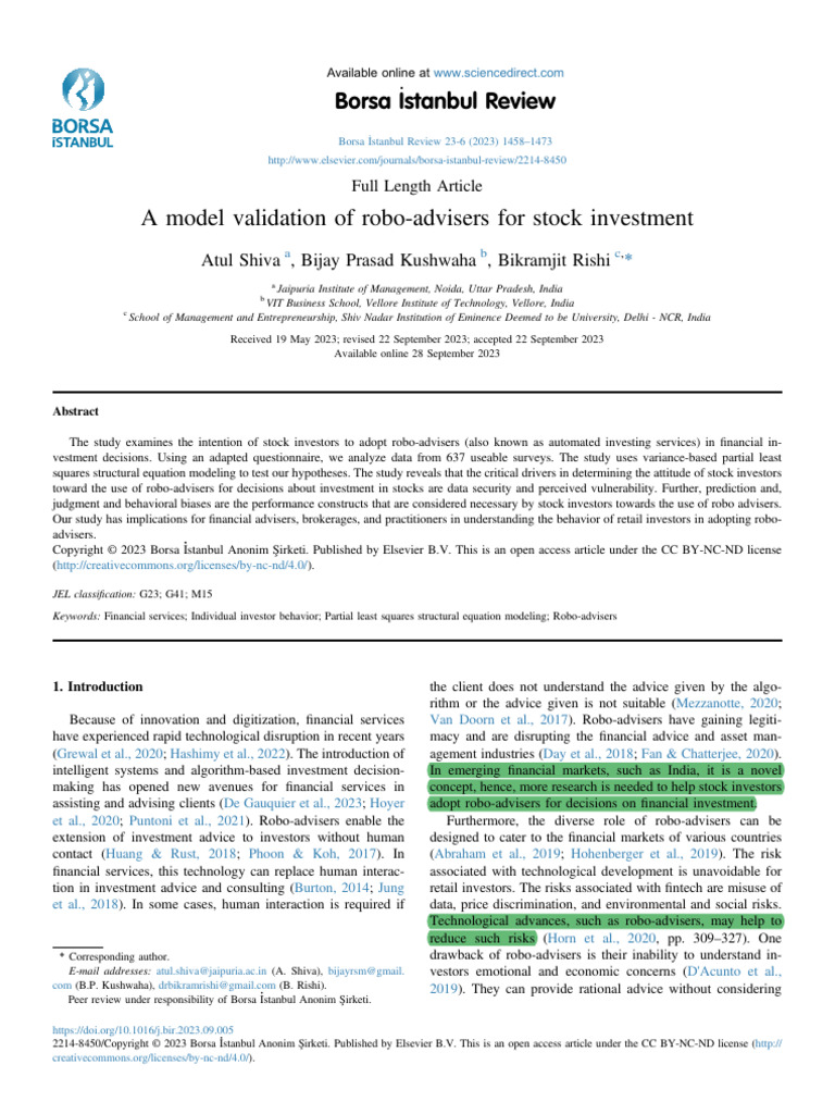 Digital Innovation in Wealth Management Landscape The Moderating Role ...