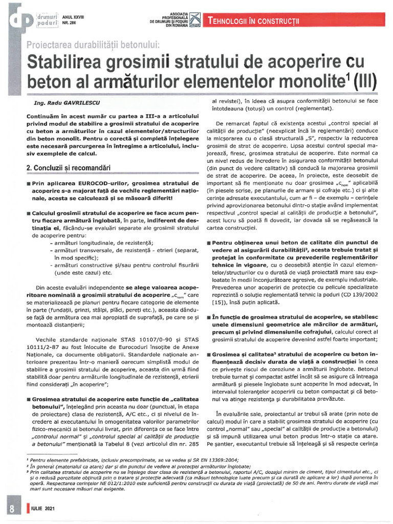 2021 Articol Strat de Acoperire 03 DRUMURI - PODURI | PDF
