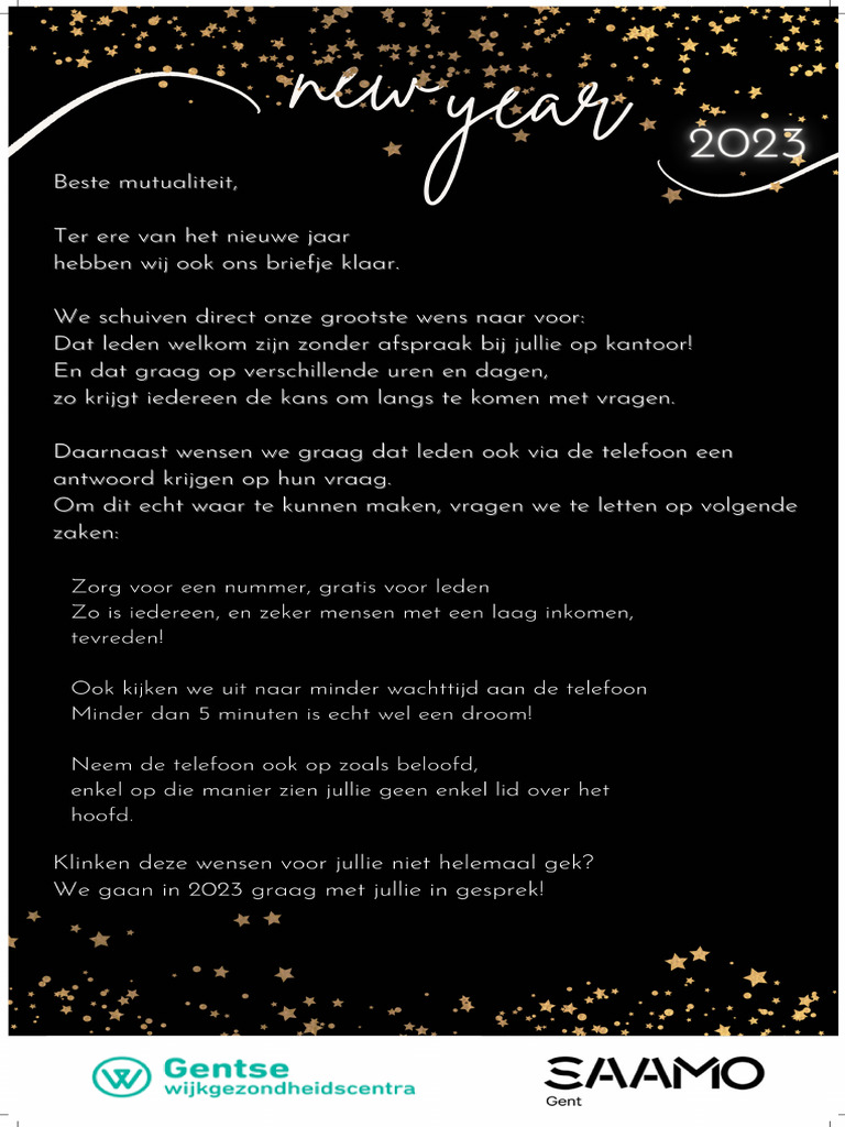 CCC - Nieuwjaarsbrief Mutualiteit Def | PDF