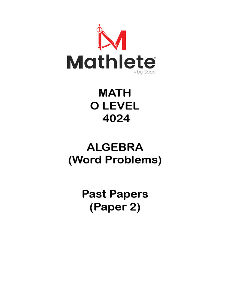 Algebra Word Problems | Download Free PDF | Area | Rectangle