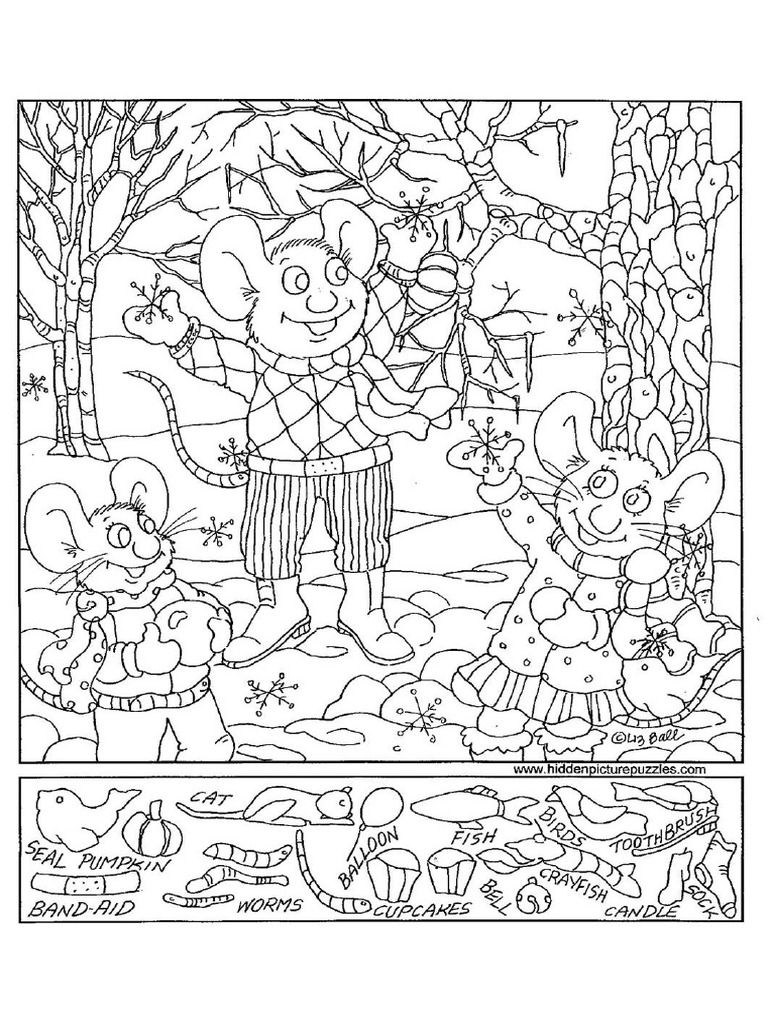 Hidden Pictures Winter | PDF