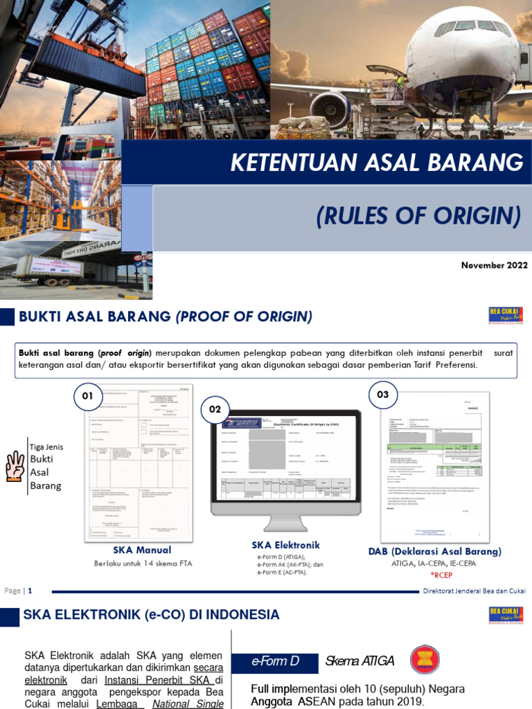 Ketentuan Bukti Asal Barang | PDF