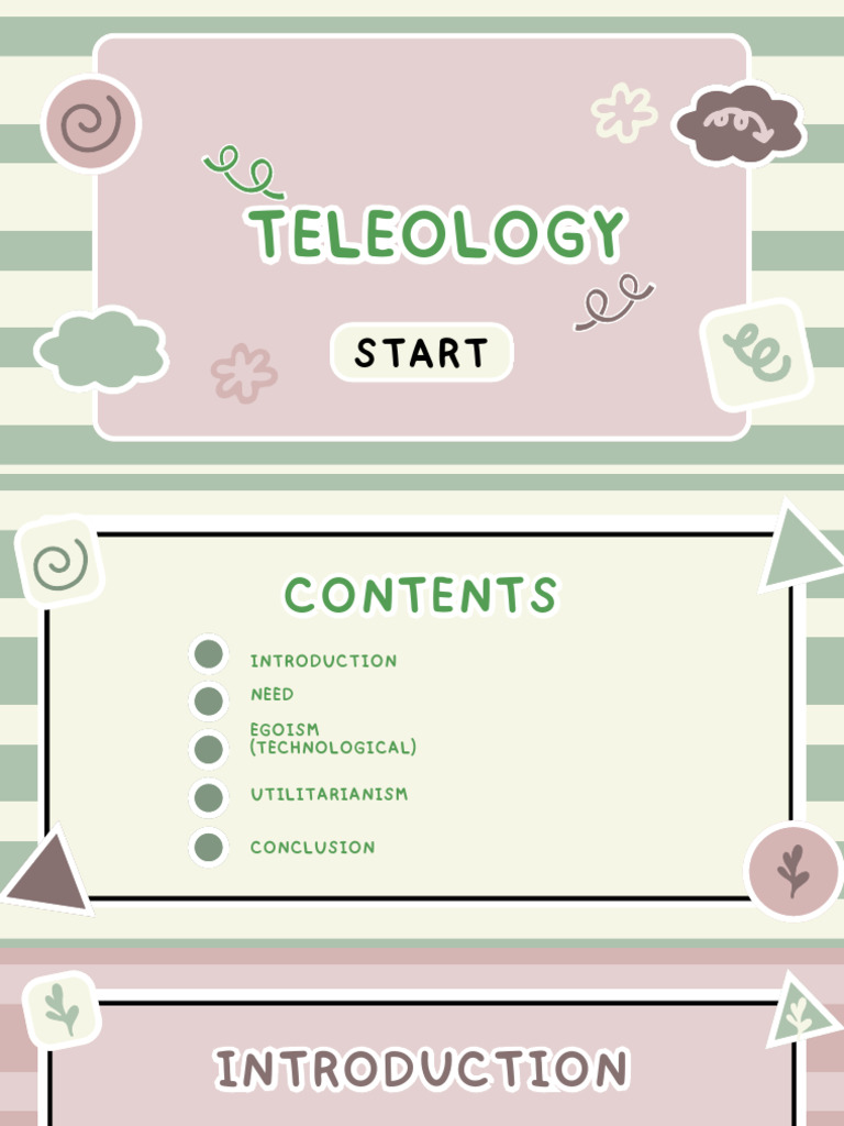 Teleology: Purpose and Ethics | PDF