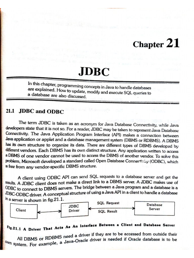 JDBC Bca Notes | PDF