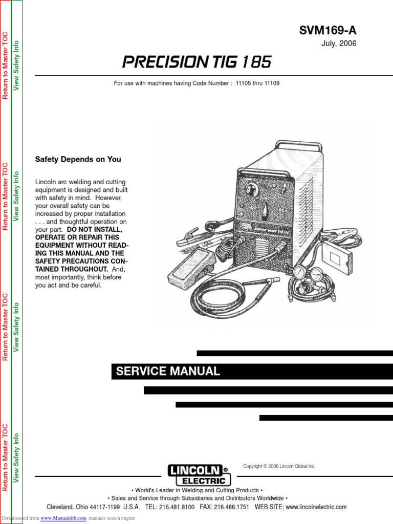 Precision Tig 185 Svm169a | PDF | Welding | Construction