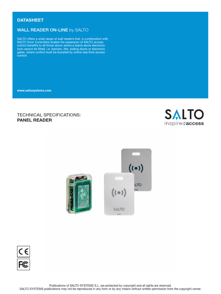Salto Door Sensors | PDF | Access Control | Electronics