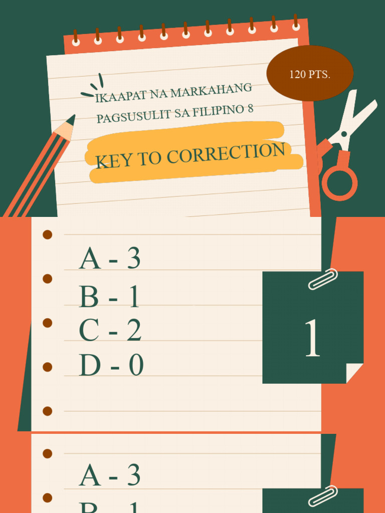Fil8 Q4 Exam Keyto | PDF Fil8 Q4 Exam Keyto | PDF