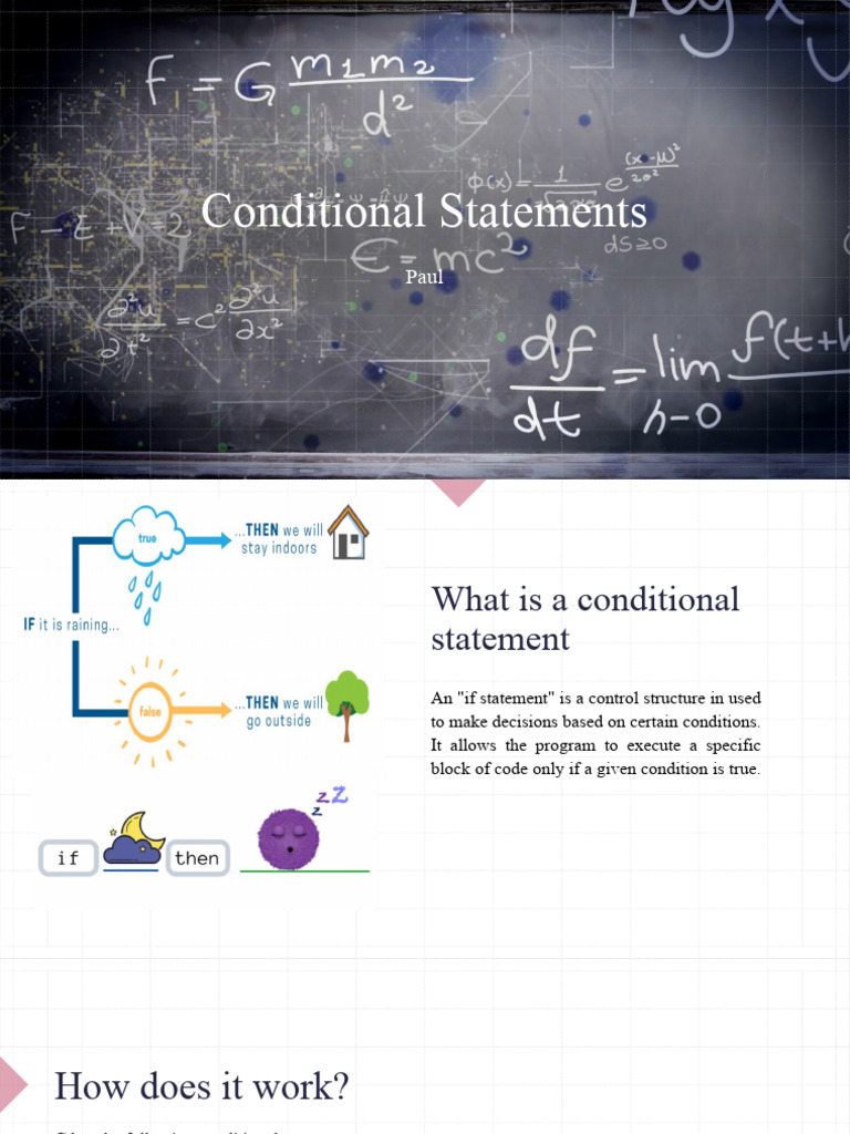 Conditional Statements-1 | PDF | Computing | Software Engineering Conditional Statements-1 | PDF | Computing | Software Engineering