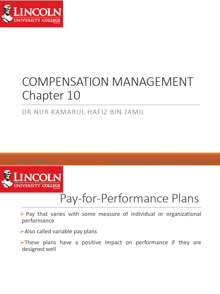 CM CHP 10 | Download Free PDF | Incentive | Employment