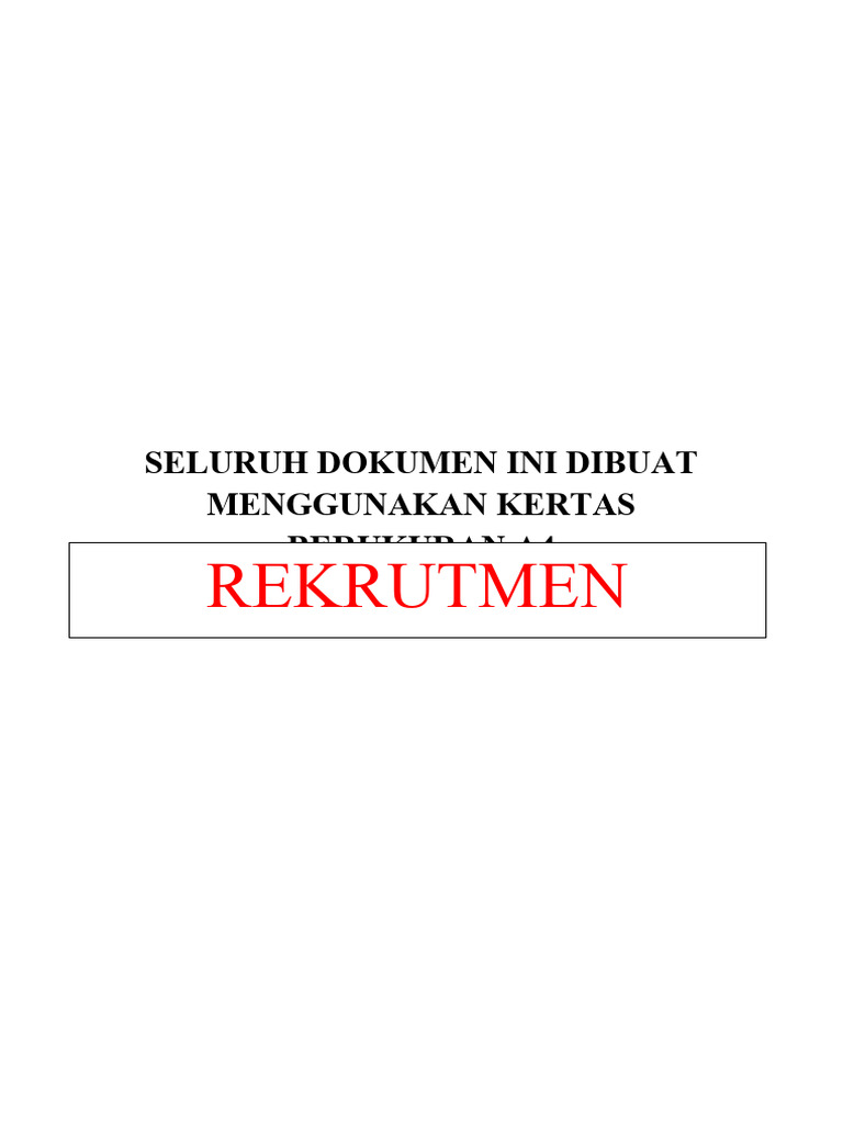 Panduan Rekrutmen Bintara 2024 | PDF