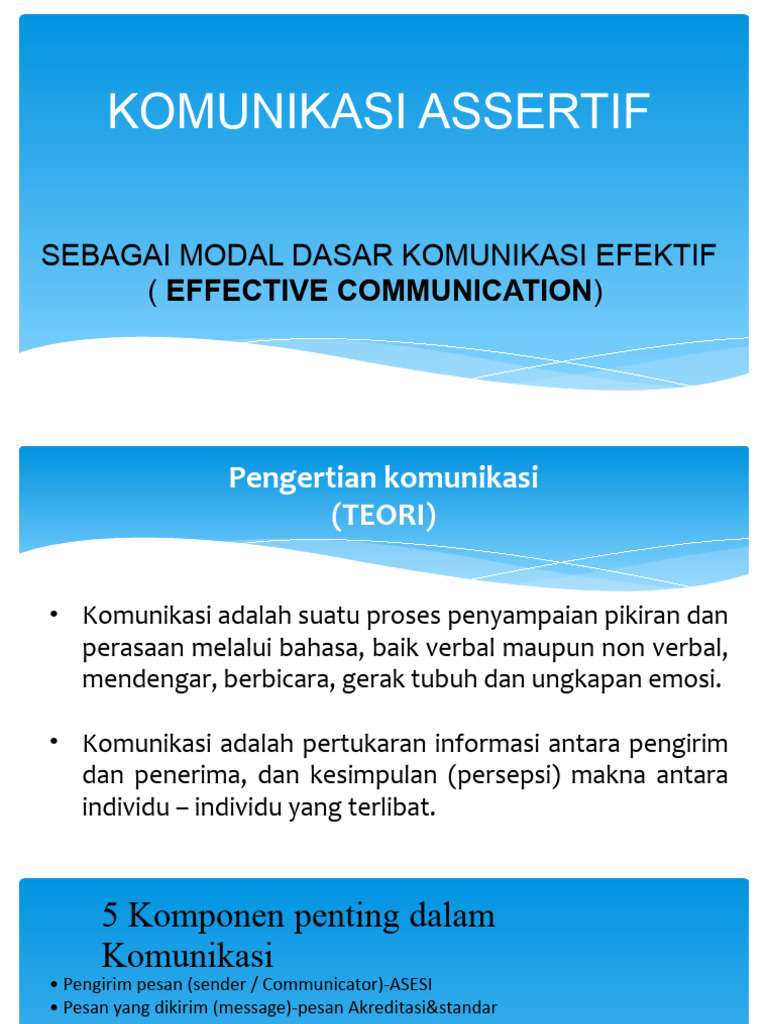 Komunikasi Asertif | PDF