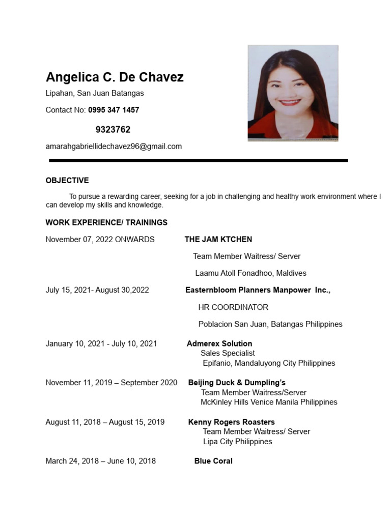 CV Angel Updated | PDF