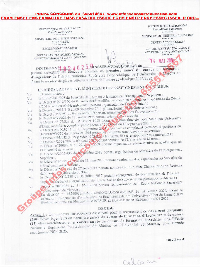 Concours Enspm Ing Bac 2024 | PDF