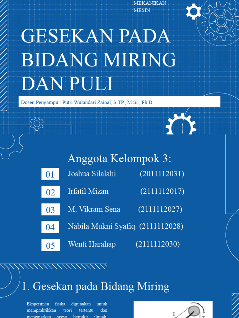 Gesekan Pada Bidang Miring Dan Puli | PDF | Sains & Matematika | Teknologi & Rekayasa