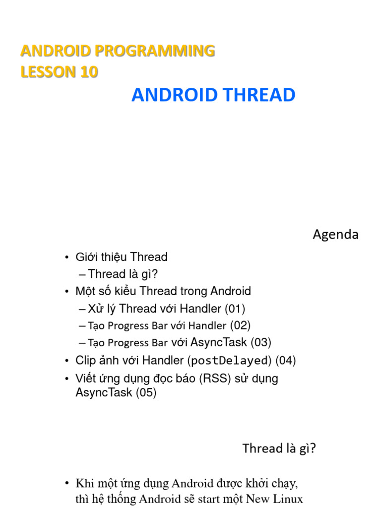 10-Android Thread | PDF