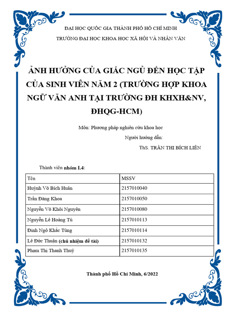 Báo Cáo Final | PDF