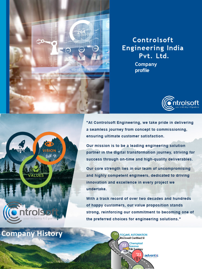 Controlsoft Engineering Company Profile | PDF | Programmable Logic Controller | Valve