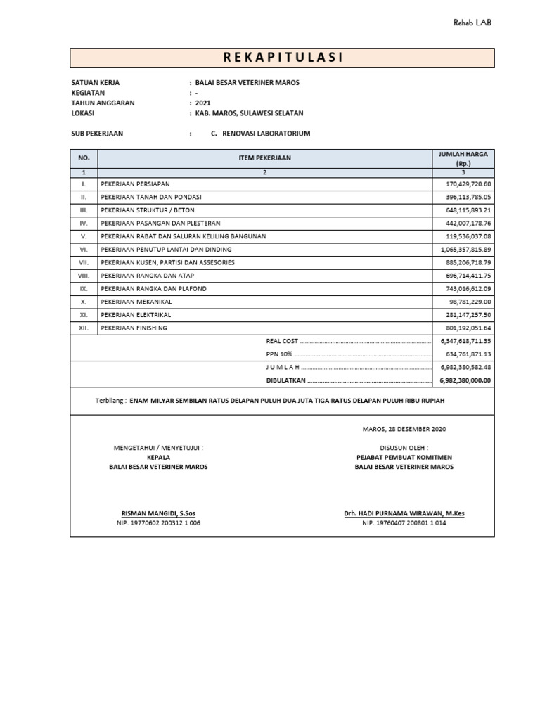 XC - Renovasi Lab | PDF