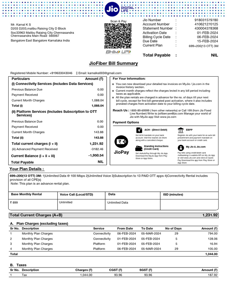 Sreelekshmi 82667-February 2024 | PDF | Credit Card | Payments