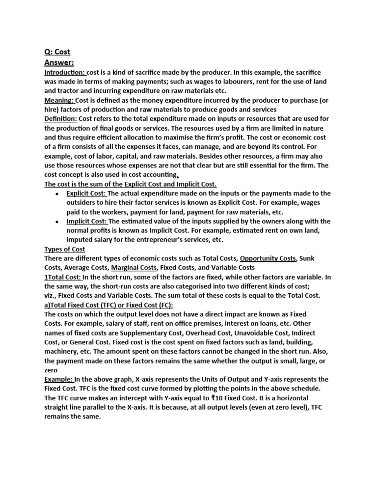 Cost | PDF | Cost | Expense