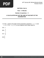 AP Calculus BC 2013 Practice Exam | PDF | Function (Mathematics) | Tangent