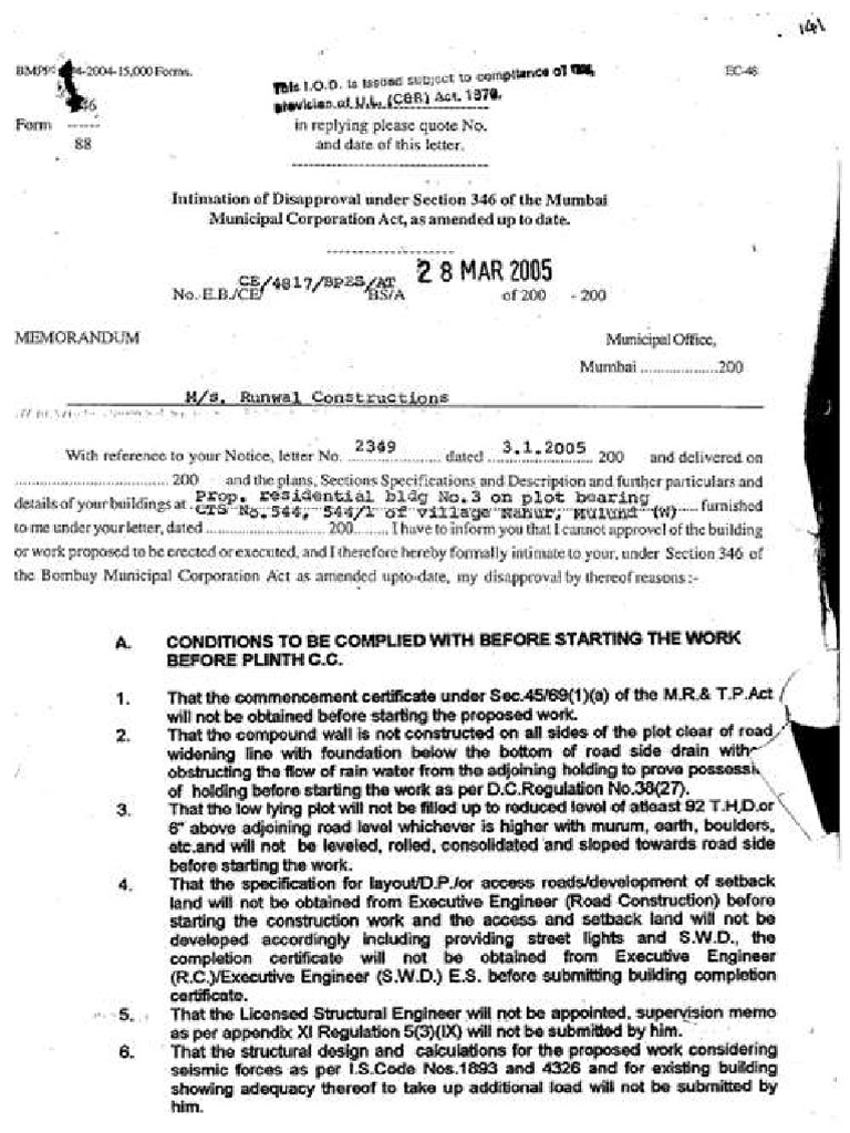 3 Building Plan Approval (IOD) | PDF