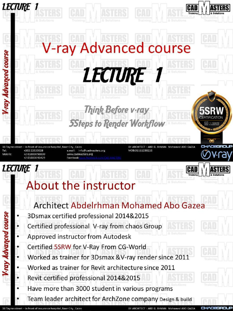 Vray Advanced Course Student Version | PDF