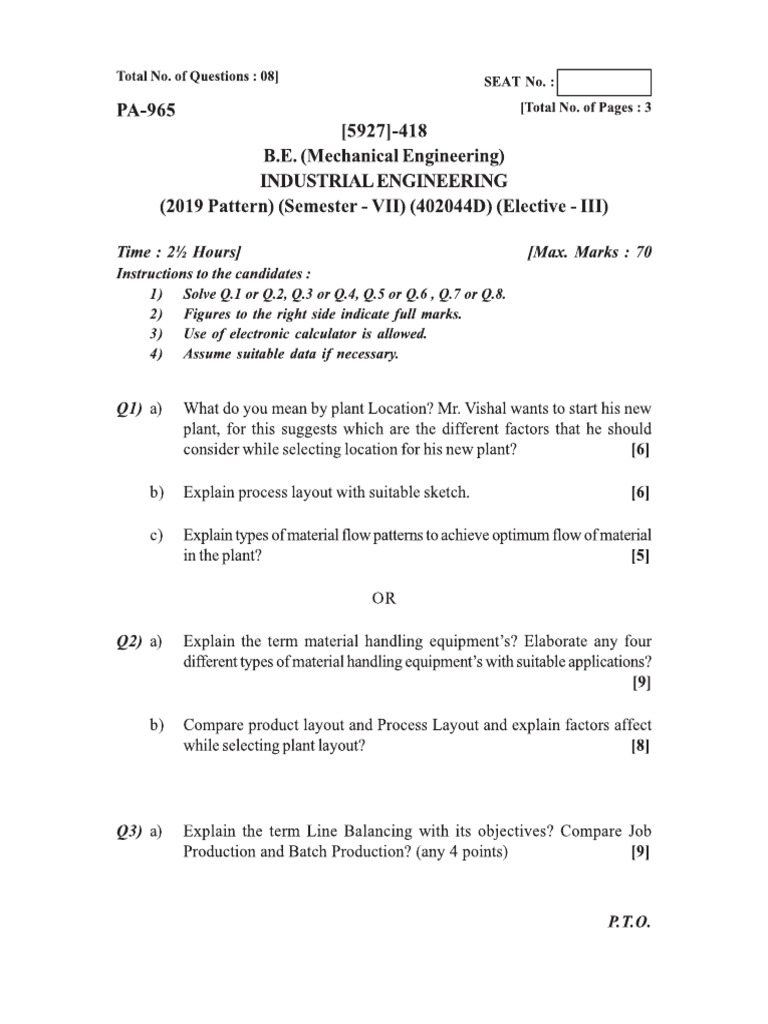 Indusrial Engg | PDF