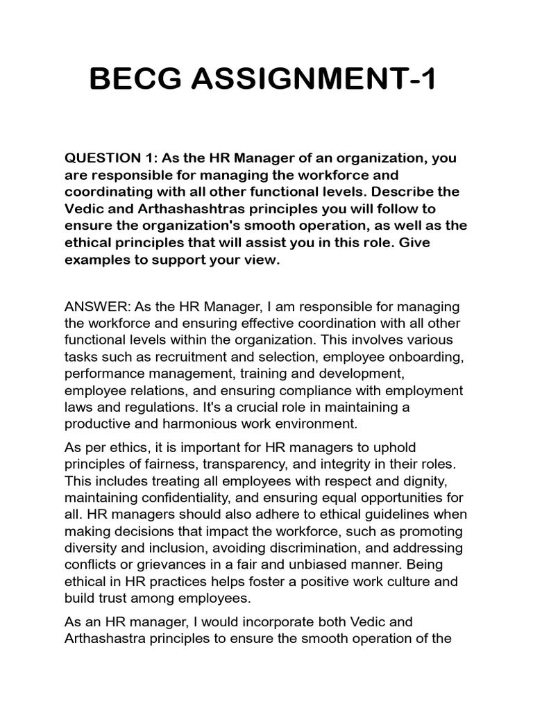 Becg Assignment 1 | Download Free PDF | Fraud | Employment