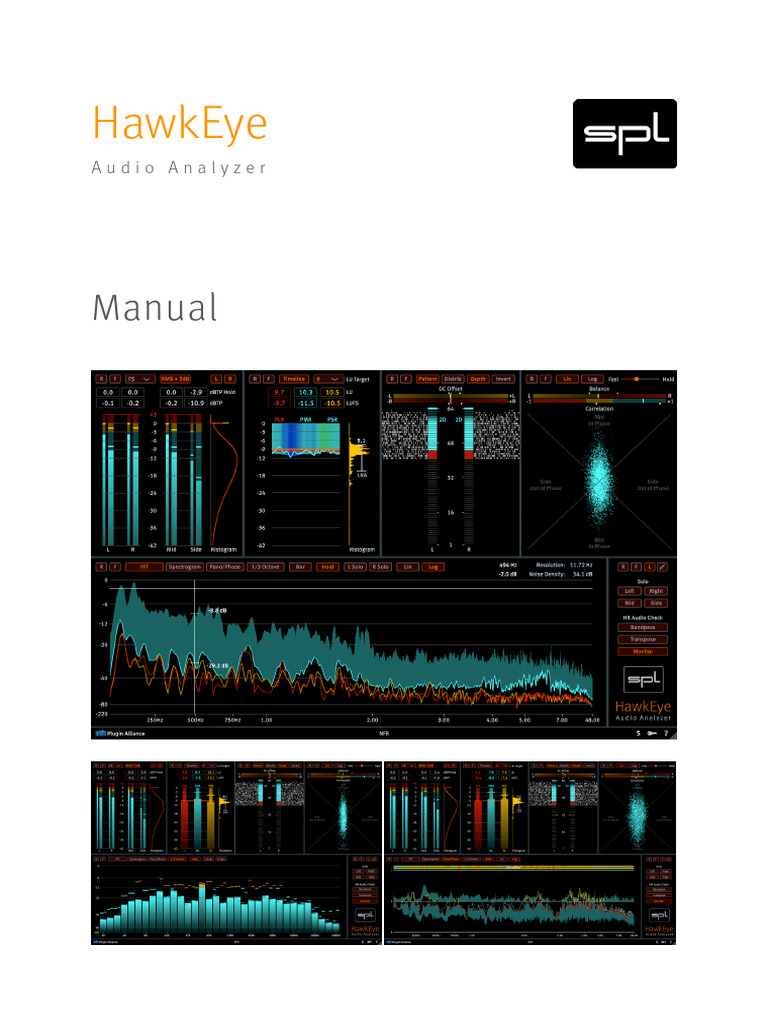 SPL HawkEye Manual | PDF | Spectral Density | Sampling (Signal Processing)