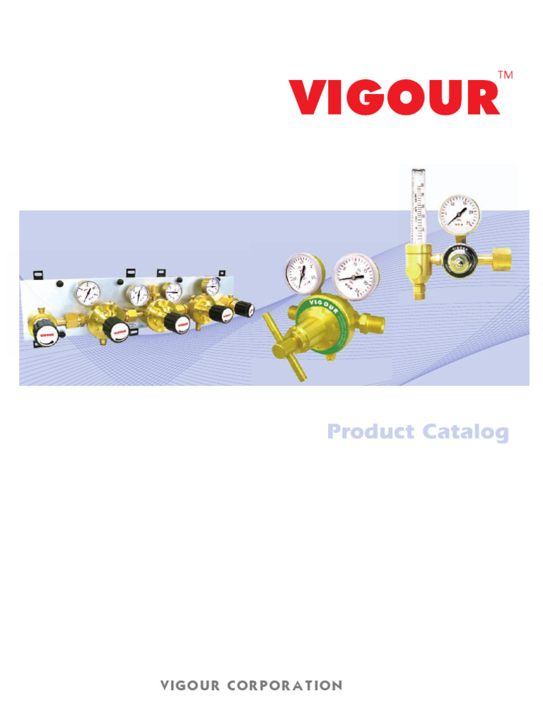 VIGOUR Gas Welding Regulators Overview | PDF | Valve | Gases