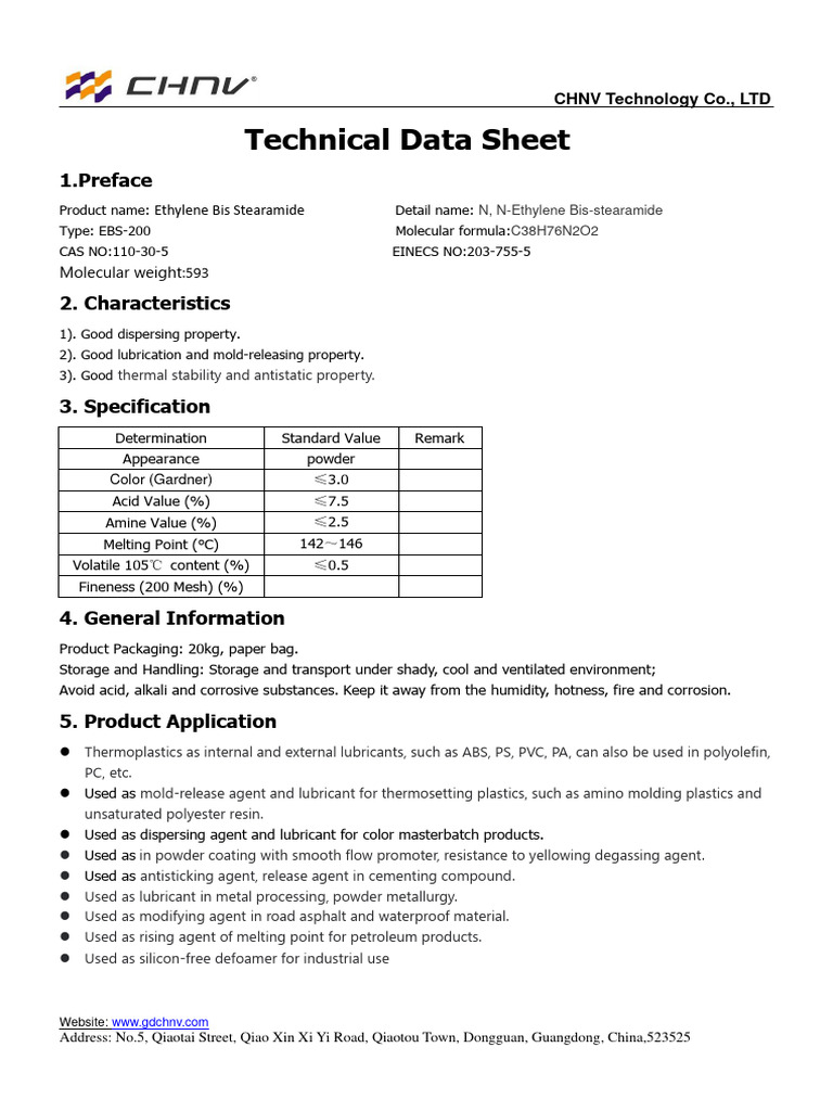 TDS EBS-200 Powder | PDF