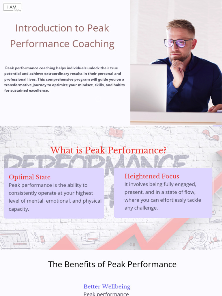 Introduction To Peak Performance Coaching PDF | PDF | Goal | Psychological Resilience