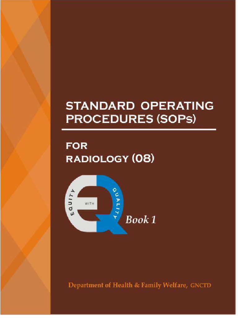 SOP-Radiology | PDF | Radiology | Ct Scan