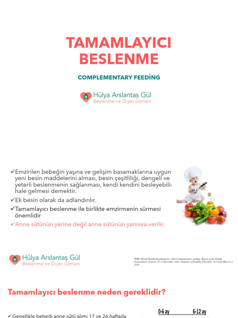 Tamamlayici Beslenme | PDF