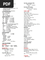 Naplex - Math Formulas 2 | PDF