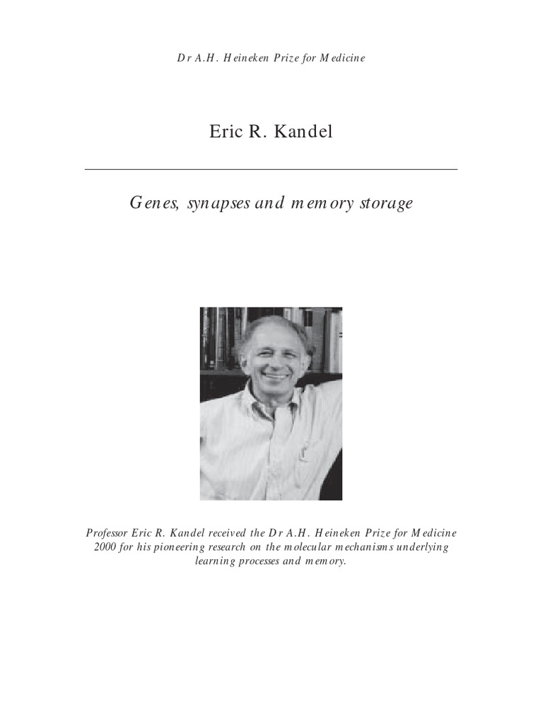 8 Kandel | PDF | Long Term Potentiation | Memory