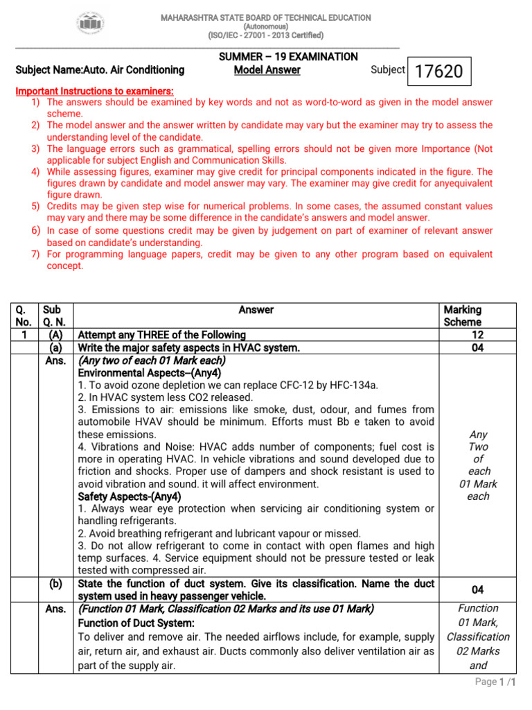 2019 Summer Model Answer Paper (Msbte Study Resources) | PDF