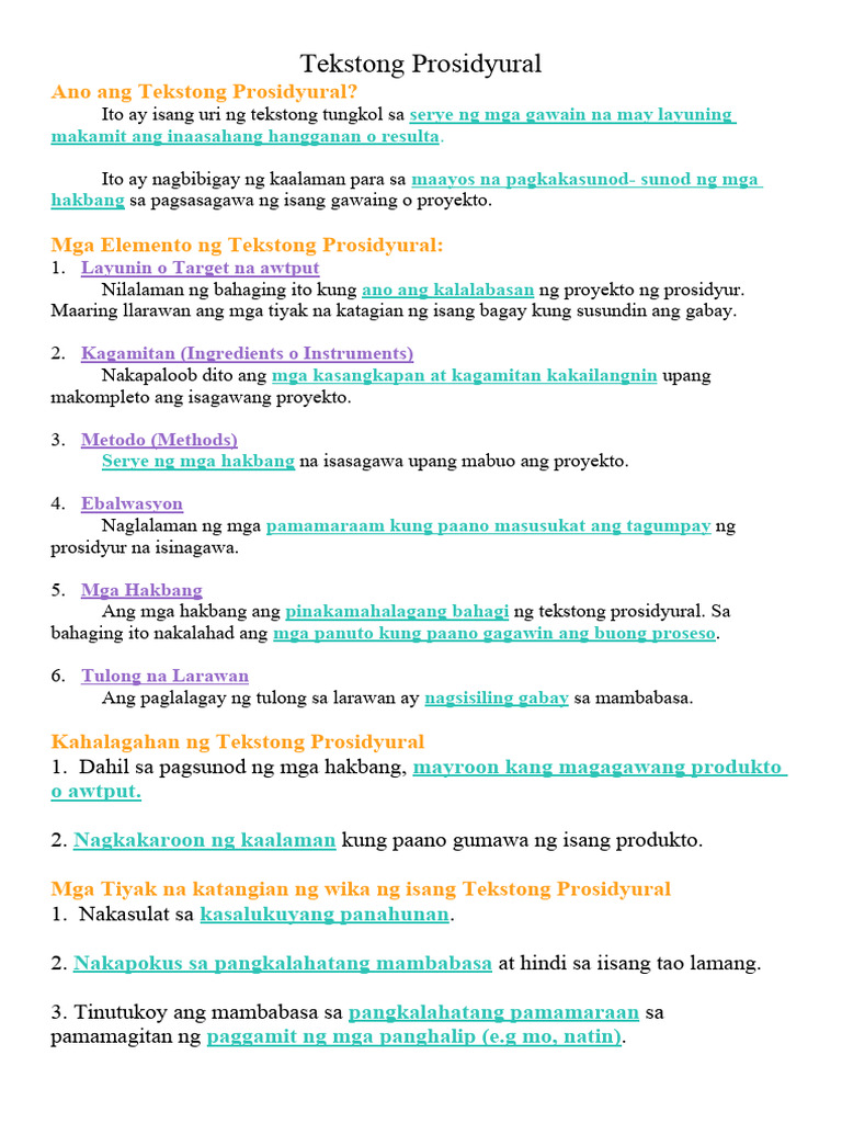 Tekstong Prosidyural | PDF