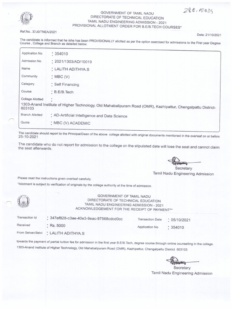 Lalith Adithya S | PDF