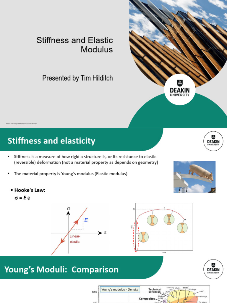 1 Stiffness and Elastic Modulus | PDF | Young's Modulus | Elasticity (Physics)
