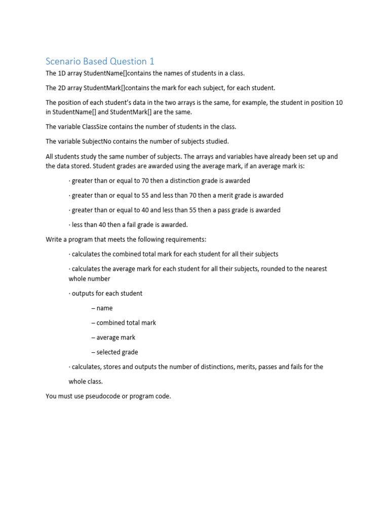 12 Scenario Based Questions | Download Free PDF | Overdraft | Fahrenheit