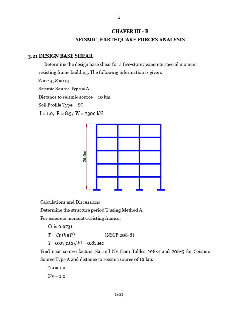 Seismic Design for Concrete Frames | PDF | Concrete | Strength Of Materials