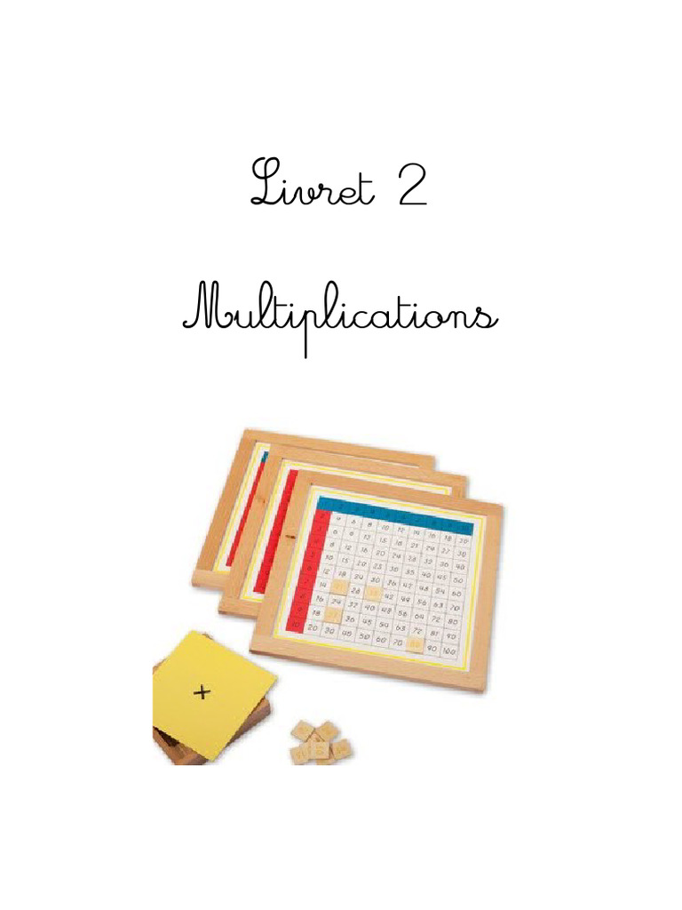 Livret 2 Multiplications | PDF