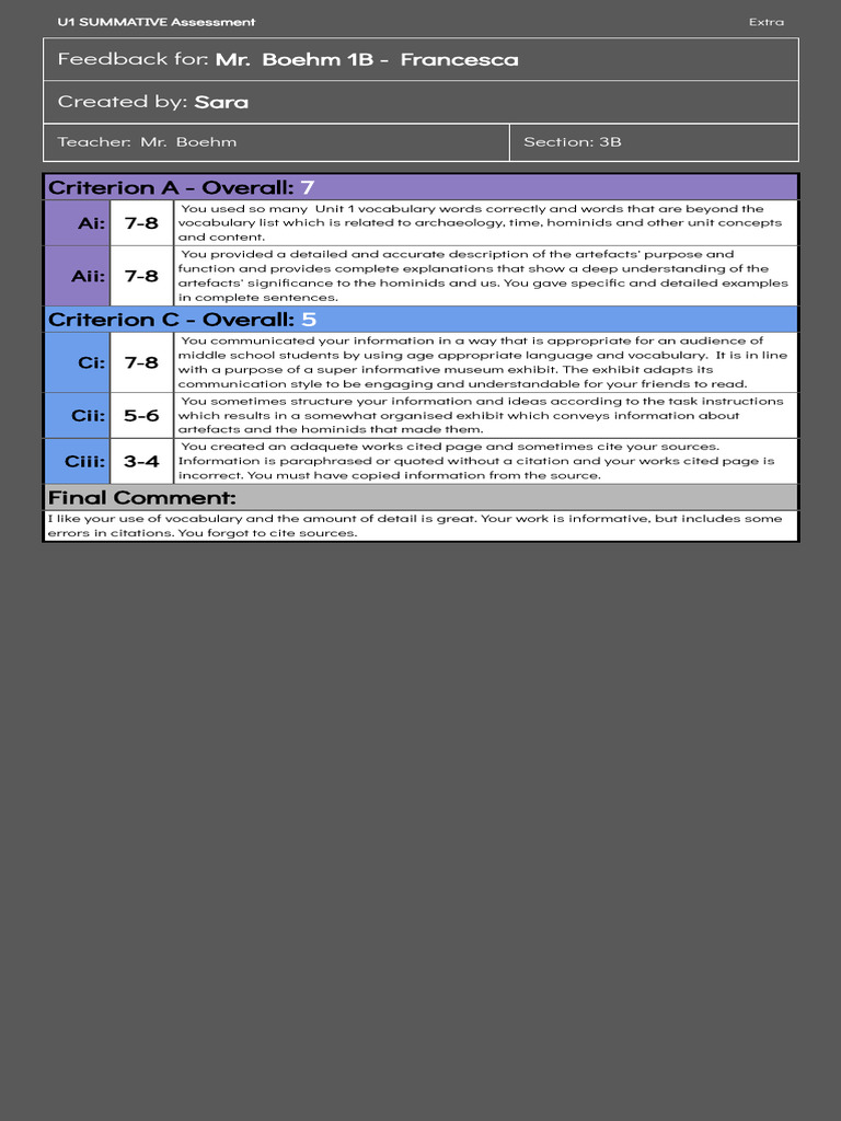 Mr. Boehm 3B - for 'Mr. Boehm 1B - Francesca' by Sara | PDF
