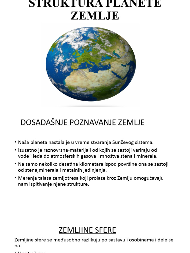 Struktura Planete Zemlje | PDF