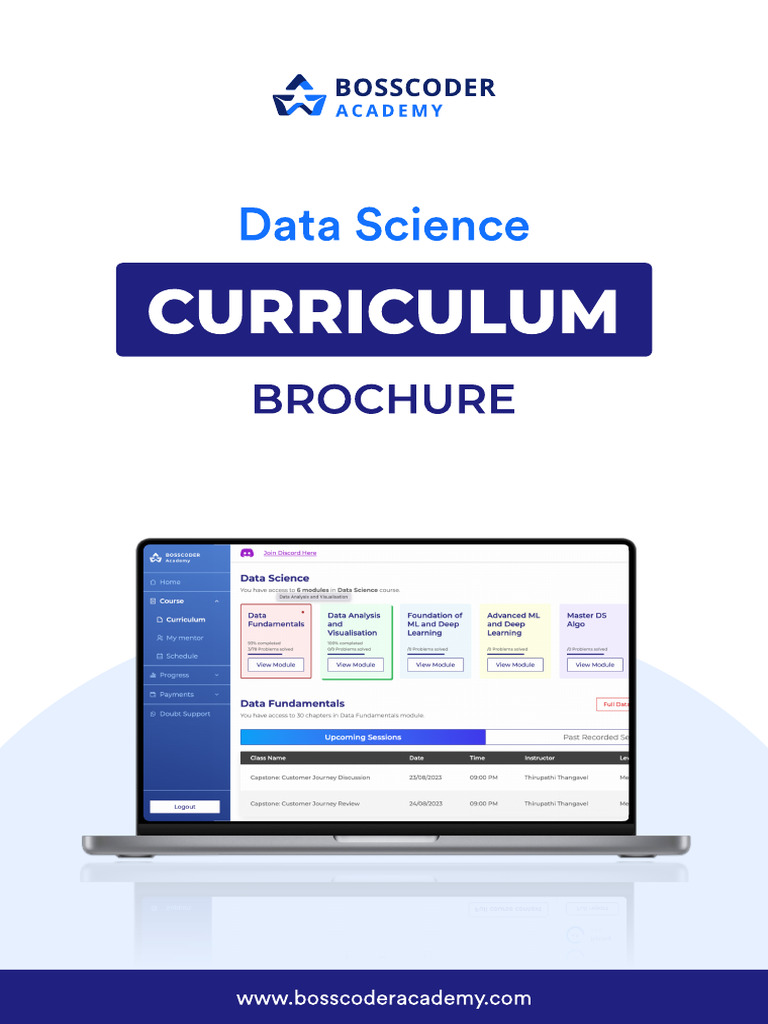 Data Science Curriculum Brochure | PDF | Machine Learning | Deep Learning